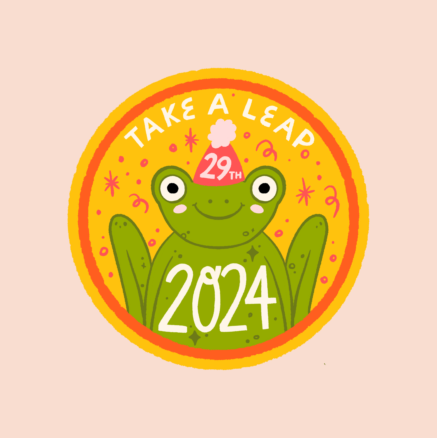 2024 Take a Leap Large Vinyl Sticker – Finest Imaginary