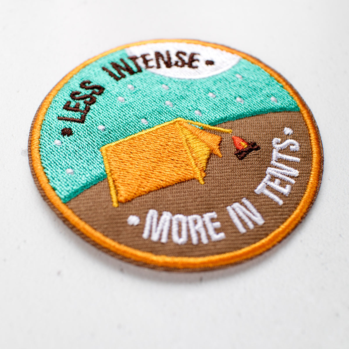 Less Intense, More In Tents Patch | Finest Imaginary