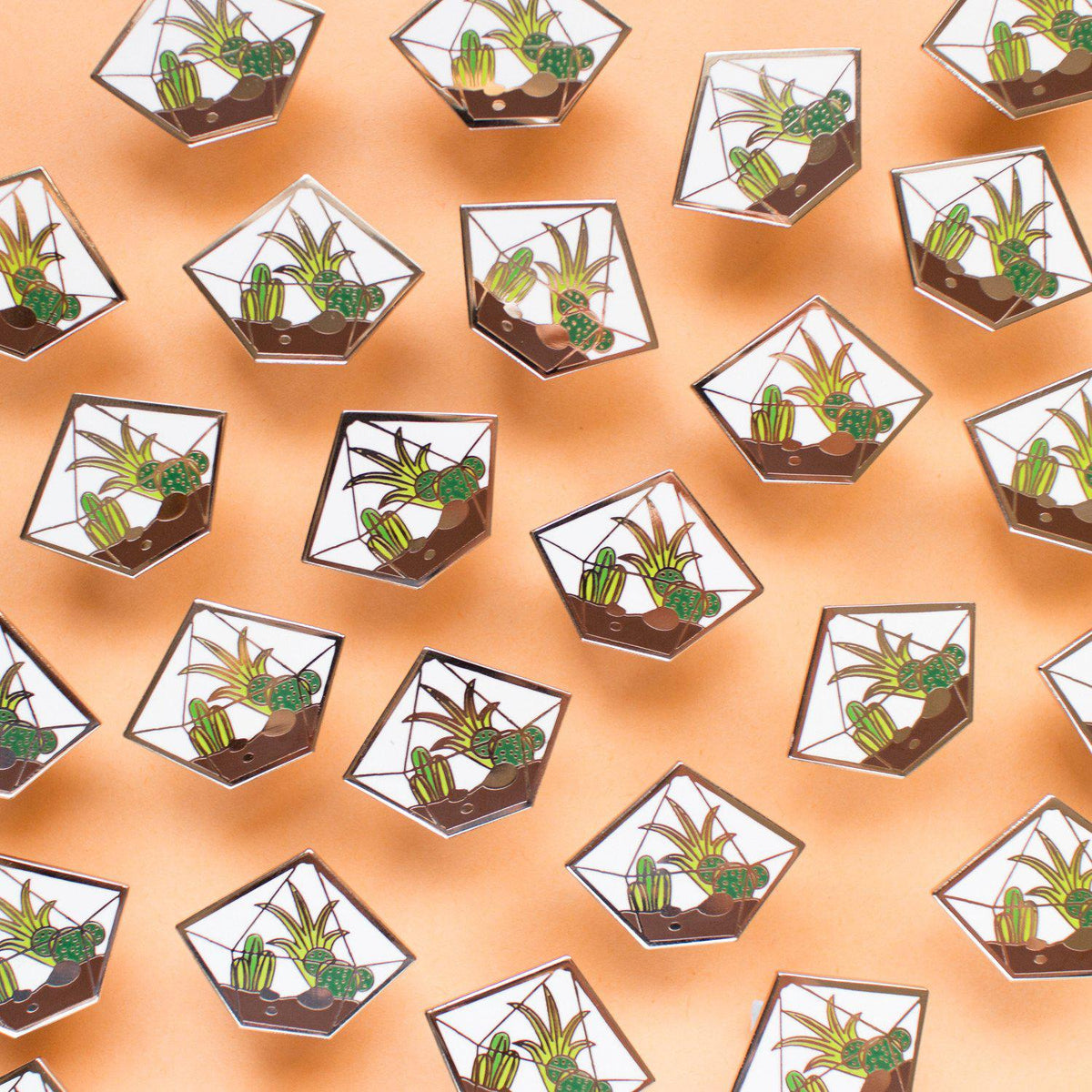 Diamond Terrarium Enamel Pin | Finest Imaginary