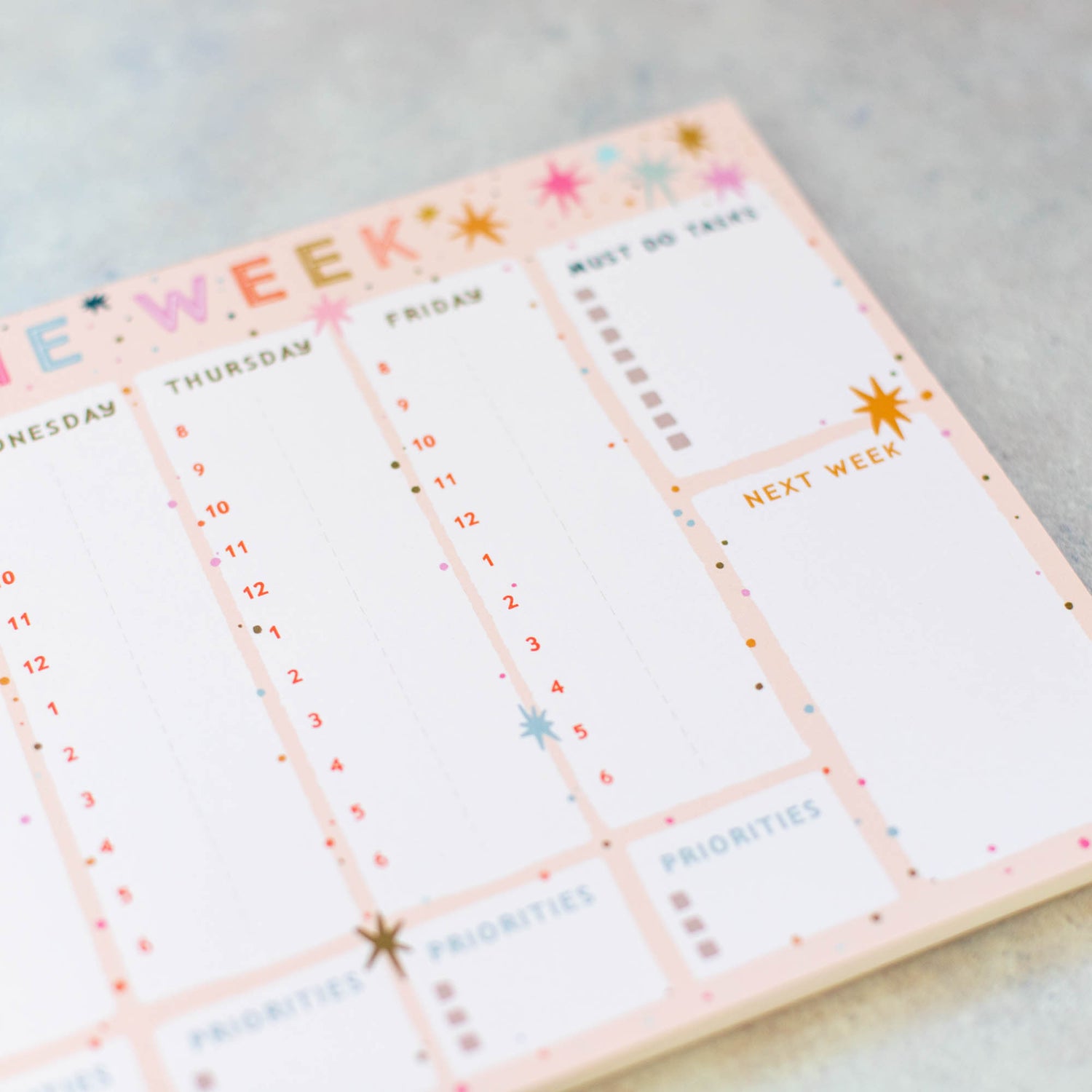 The Week A4 Planner Pad – Finest Imaginary